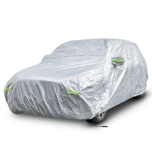 Weatherproof Car Cover Universal Full Cover W/ Zipper Door All Terrain ...