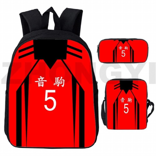 12 Inch Haikyuu Backpack Karasuno Bags Japanese 3 In 1 Set Anime ...