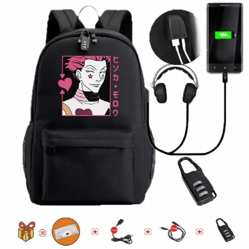 Girls Backpack Bag Anime Hunter X Hunter School Bag for Teenager Girls ...