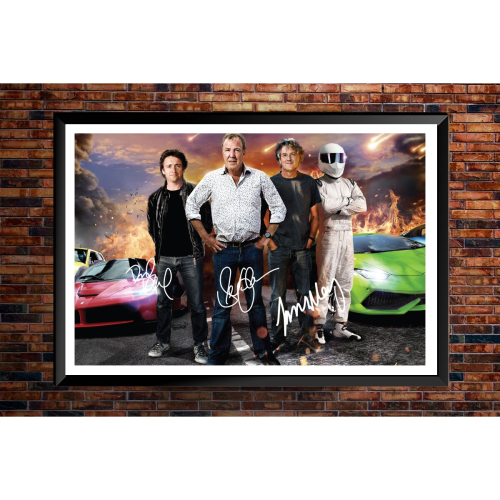 Top Gear Signed Autograph A4 A3 A2 A1 Poster Photo Print Wall Art ...