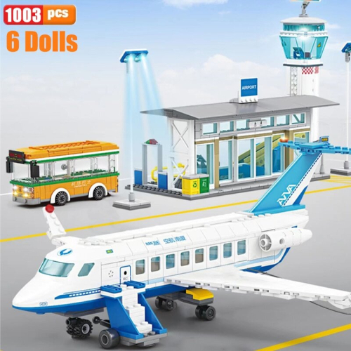 (Airport) Ideas The Boeing 787 Airliner Building Block City Airplane ...