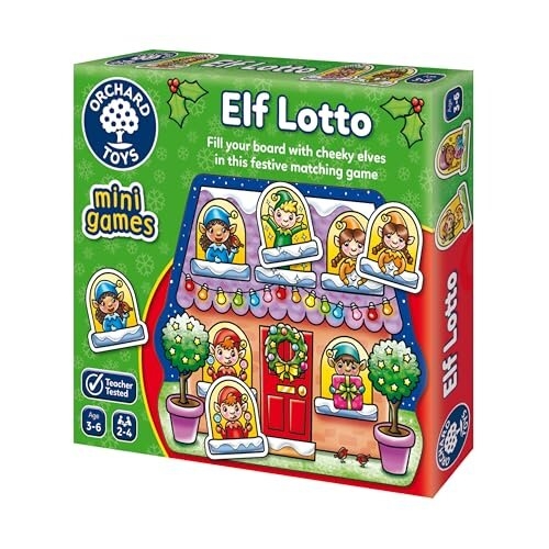 Orchard Toys Elf Lotto Mini Games, Travel Games for Kids to Learn ...