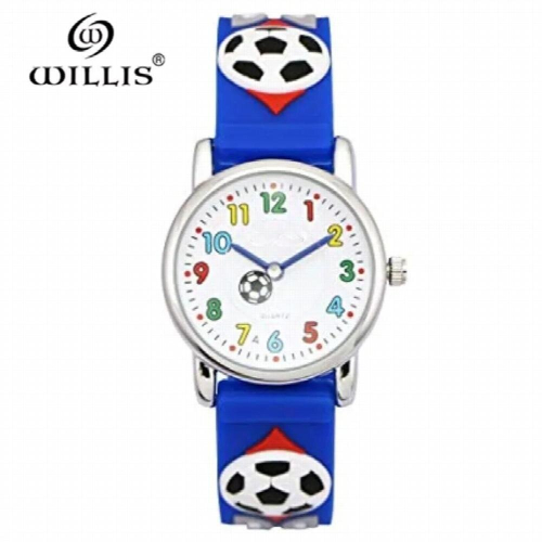 3D Cartoon silicone football kids Watch Children Girls Boys Students ...
