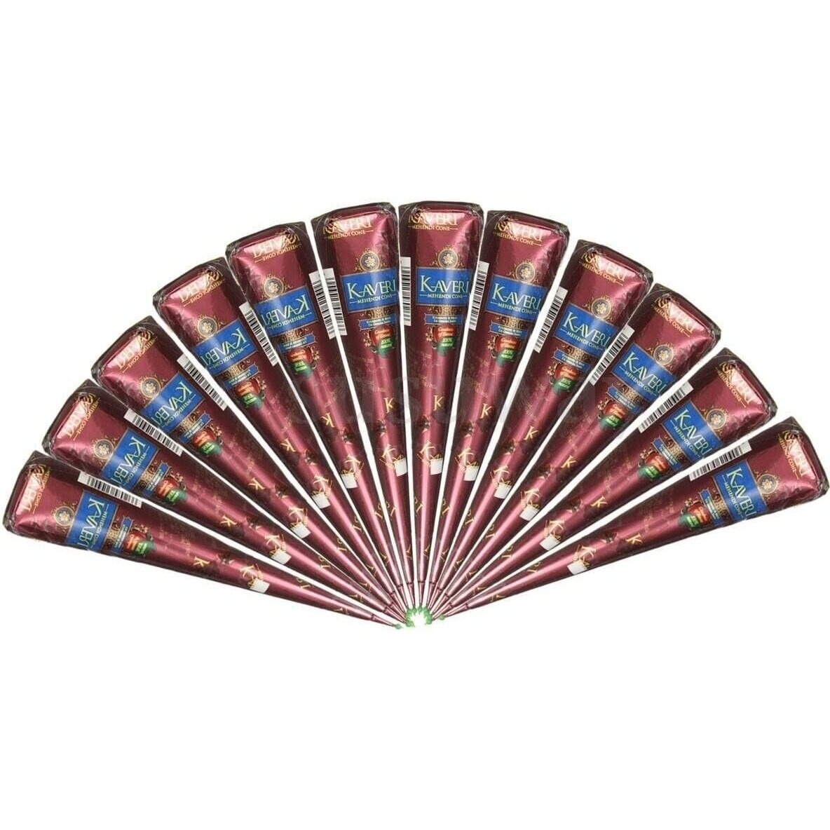 Kaveri Mehndi Cones ALL Natural Body Art Ready to Use Temporary Tattoo ...