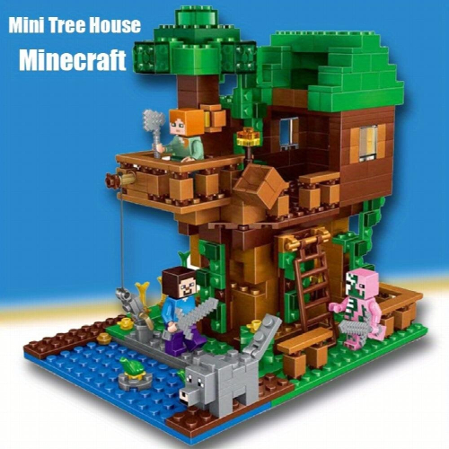 Jungle Tree House Series Building Blocks Village Assembly Building ...