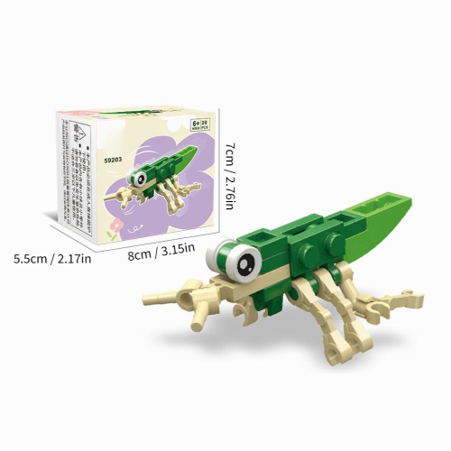 Insect Kingdom Building Block Set 12 Different Types Of Insect Building ...