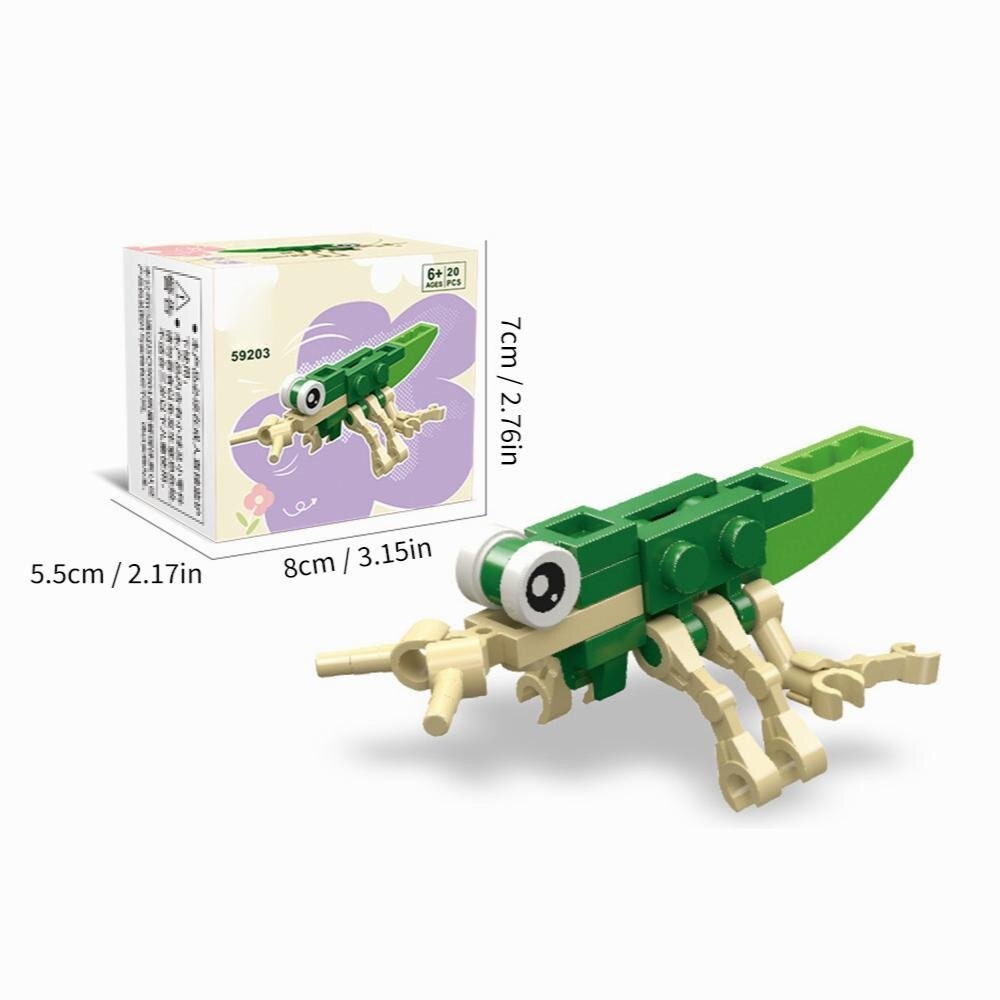 Insect Kingdom Building Block Set 12 Different Types Of Insect Building ...