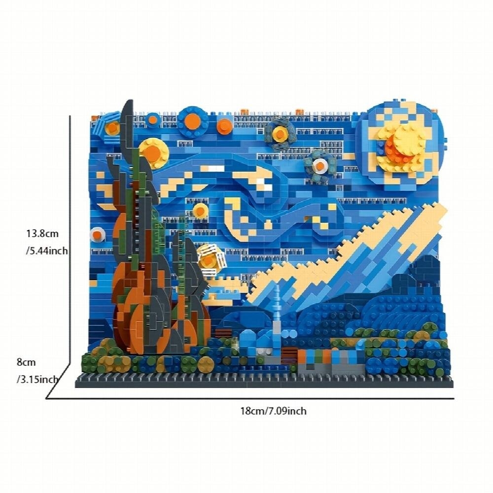 Starry Night Kanagawa Wave Creative Three dimensional Famous Painting ...