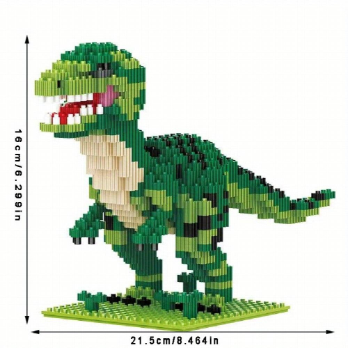 Jurassic Dinosaur Mini Building Blocks Tyrannosaurus Rex Velociraptor ...