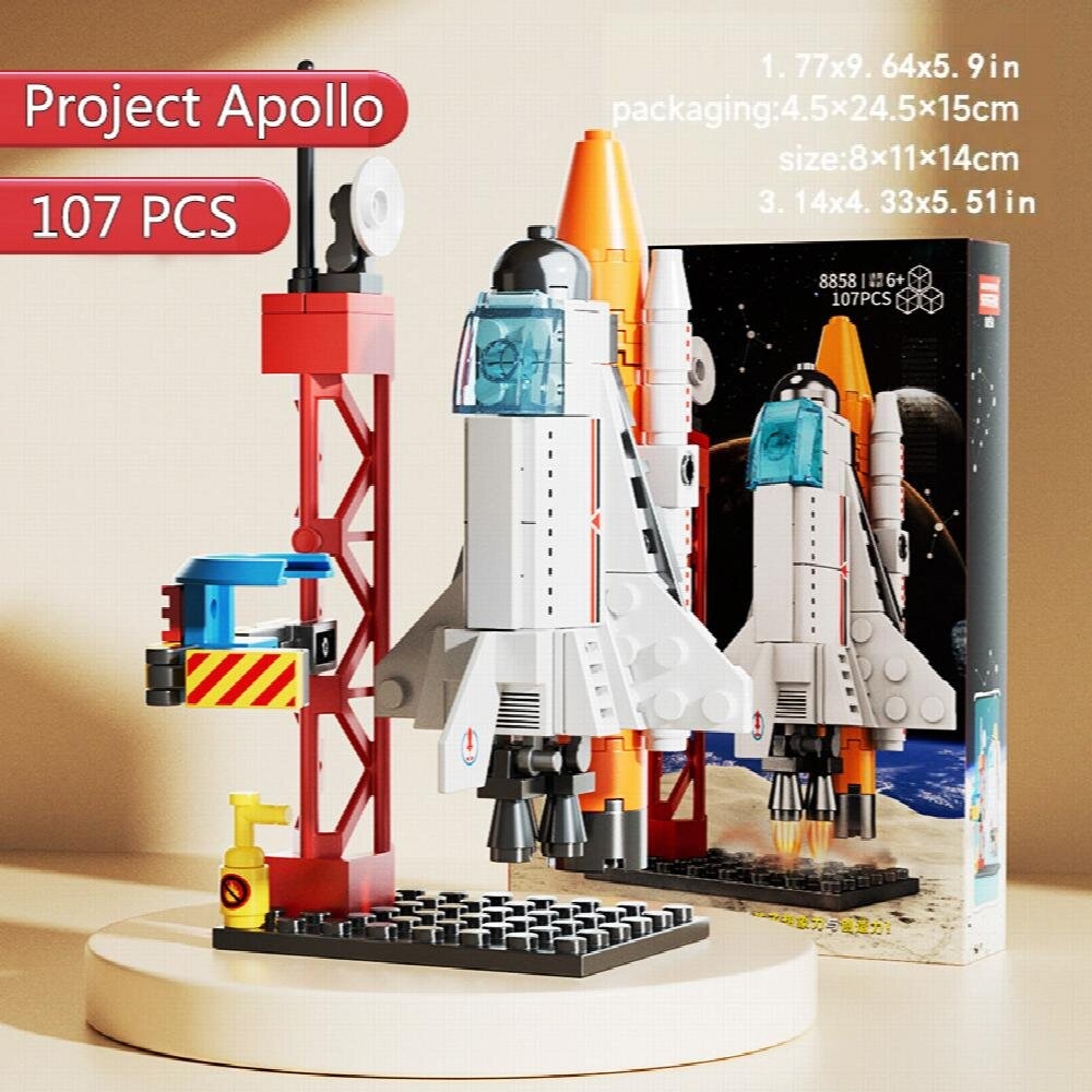 107 130 PCS Space Exploration Building Kit KIDS Toys Aviation Spaceport ...