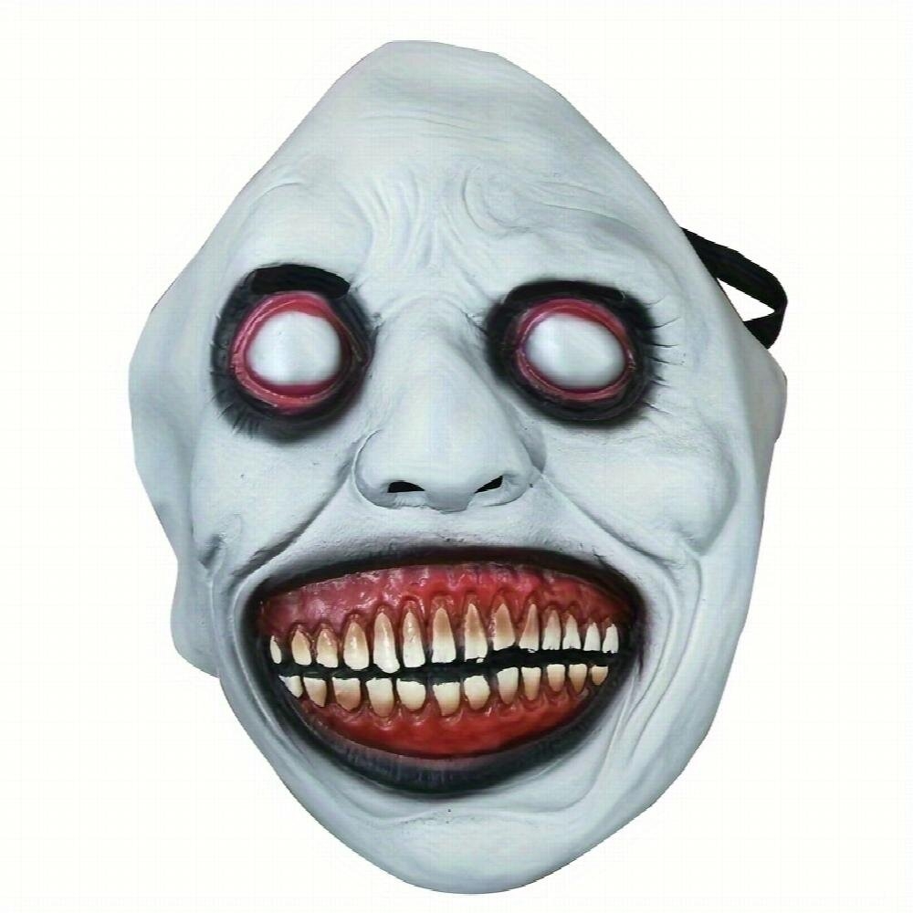 1pc Mens Creepy Halloween Mask Scary Smiling Demon Evil Cosplay Scary ...