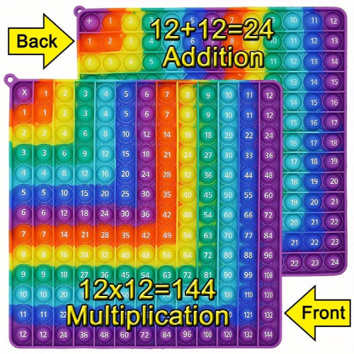 24 9 5inch 12 12 Multiplication 12 12 Addition Push Its Pop Bubble ...
