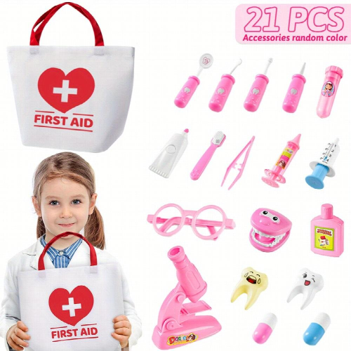 Kids Doctor Kit Toddler Pretend Doctor Toy Kit With Stethoscope Role ...