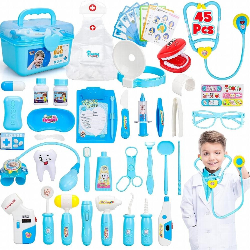 Doctor Kit For Kids 45Pcs Kids Doctor Kit Doctor Kit For Toddlers 3 5 ...