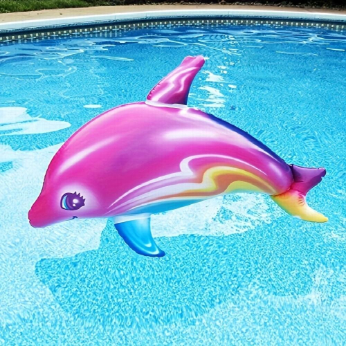 Multicolor Inflatable Dolphin Large Dolphin Toy Water Party Toy Starry ...