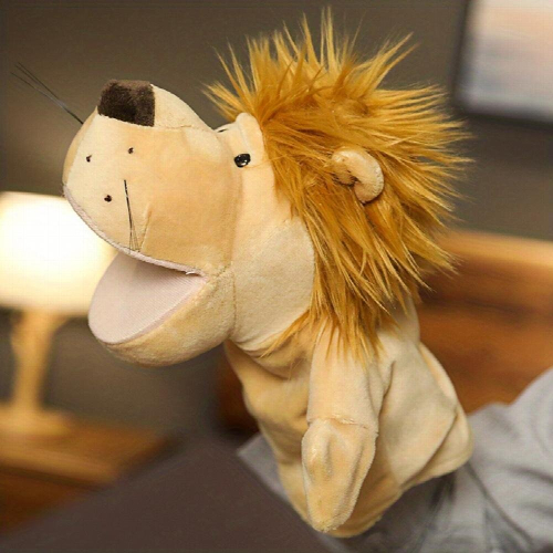 Cartoon Animal Hand Puppets Plush Toys Sign Language Ventriloquist ...