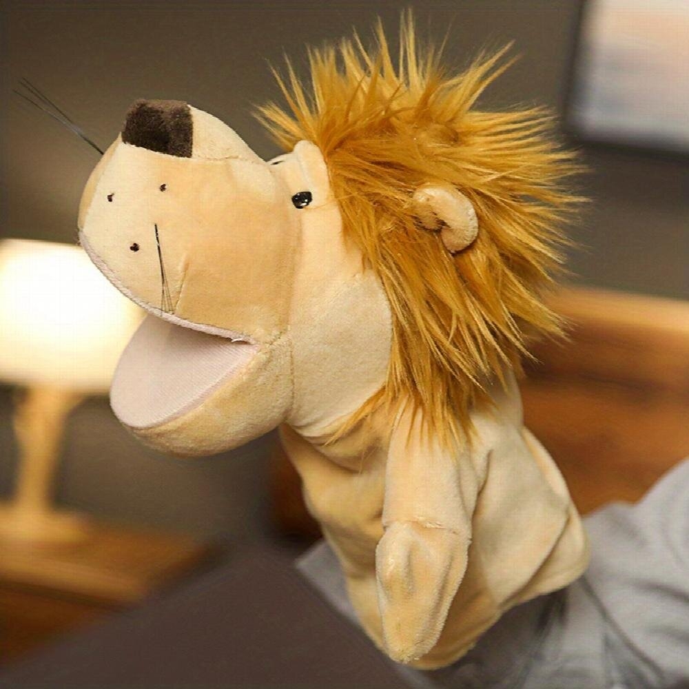 Cartoon Animal Hand Puppets Plush Toys Sign Language Ventriloquist ...