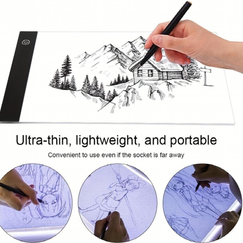 LED Light Tracing Box 3 Level Dimmable Painting Light Board Accessories ...
