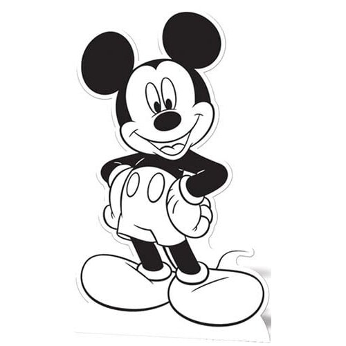 Mickey Mouse Colour-In Cardboard Cutout - 88cm on OnBuy
