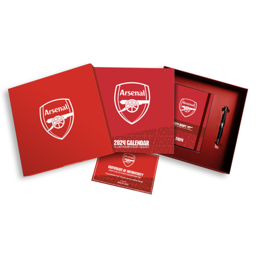 ARSENAL FC 2024 CALENDAR & DIARY MUSICAL GIFT BOX on OnBuy