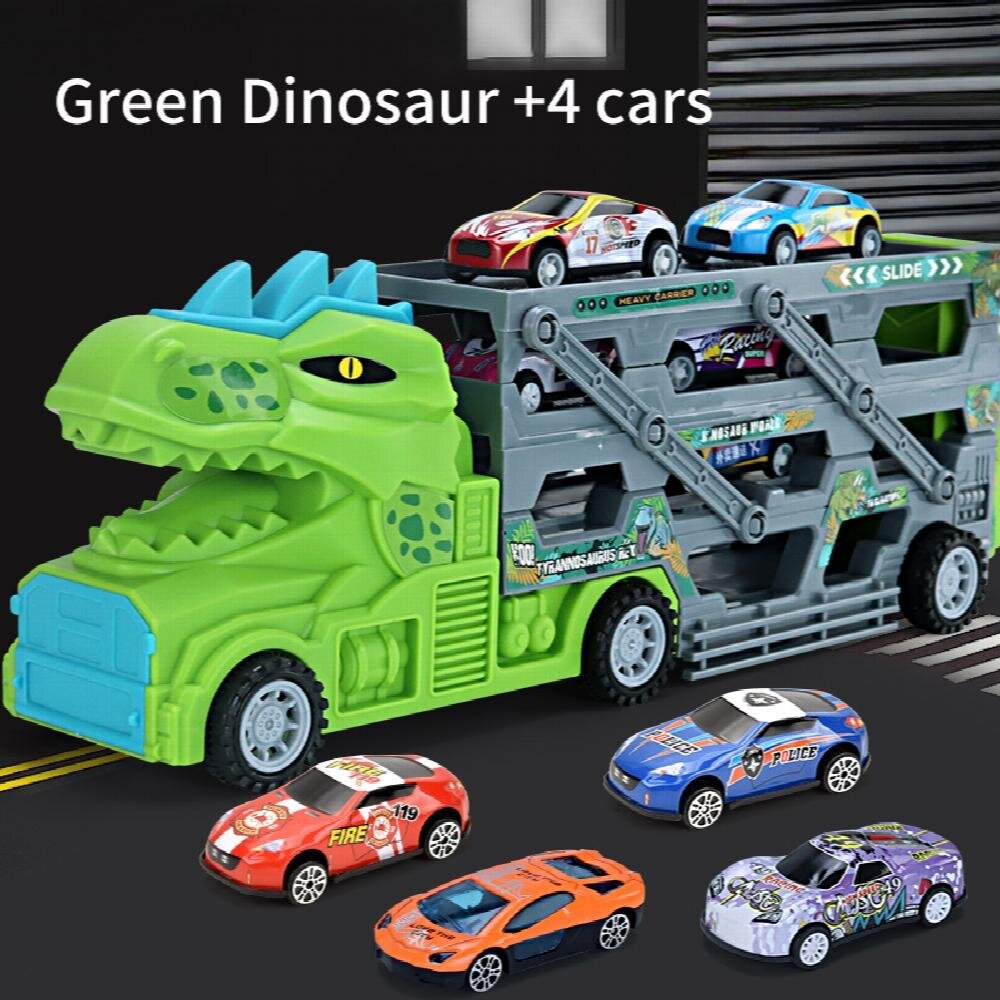 Childrens Dinosaur Folding Toy Car Car Large Deformation Ejection Truck ...