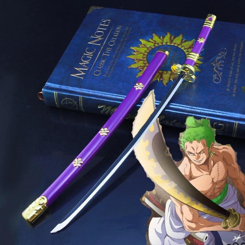 Roronoa Zoro Sword Samurai Katana Sword Alloy Metal Blade Anime Swords ...