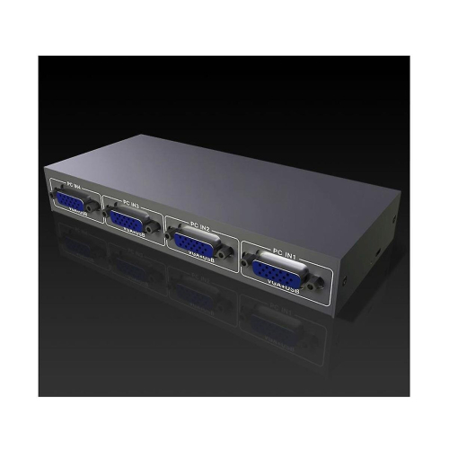 Vga Kvm S 4 Ports Vga Video Ser Split Screen Hd Display Enhancer ...