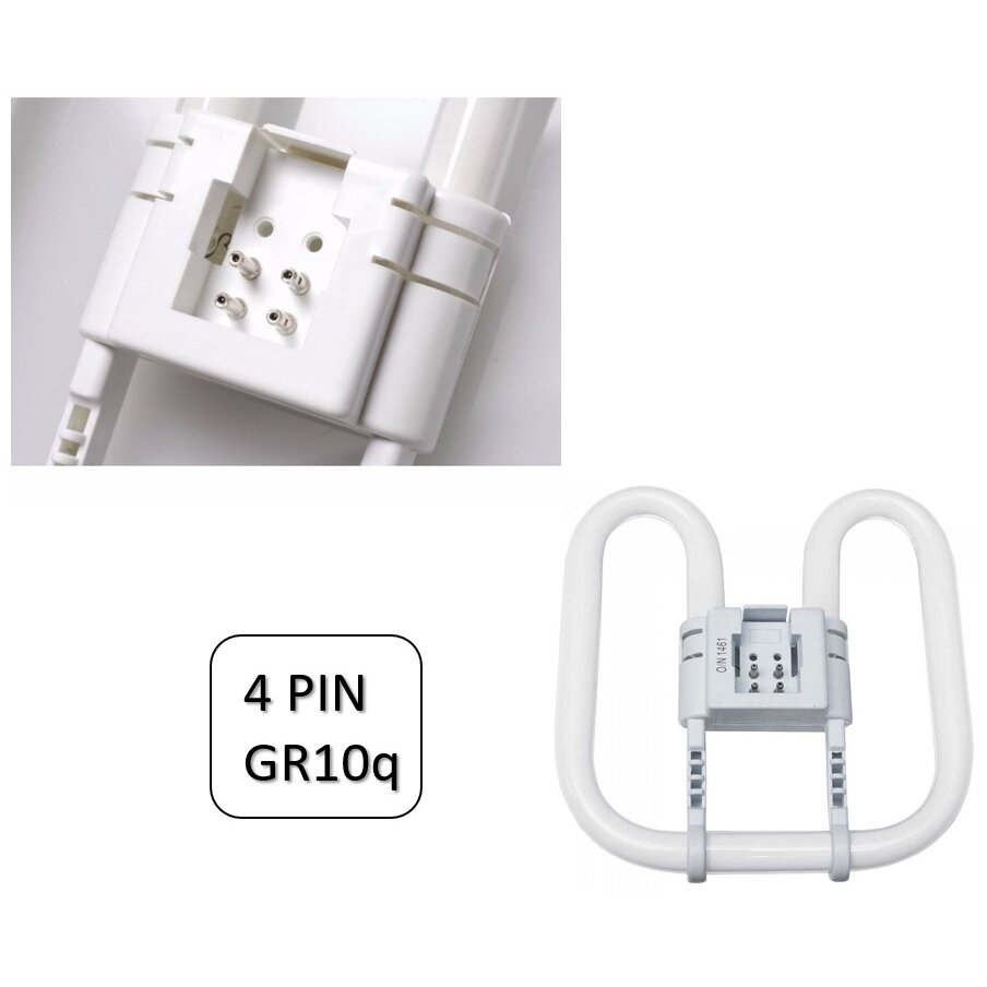 Bell 2D Square 16W 4-Pin GR8 Fluorescent Bulb 2700K Warm White, 1050 lm ...