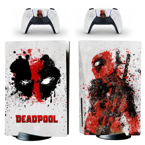 PS5 Standard Disc Console Control Skin Sticker Decals Deadpool DP Super ...