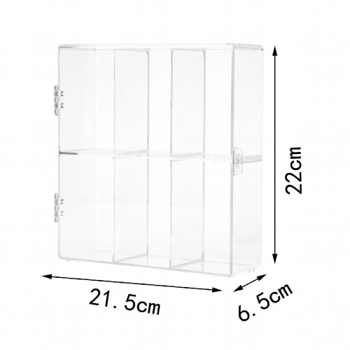 Acrylic Display Rack Mountable 6 Shelves Perspex Dust Cabinet for Countertop Collections on OnBuy