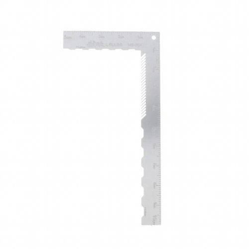 Portable Stainless Steel L Shape Ruler Cutting Rubber Plate Woodworking ...