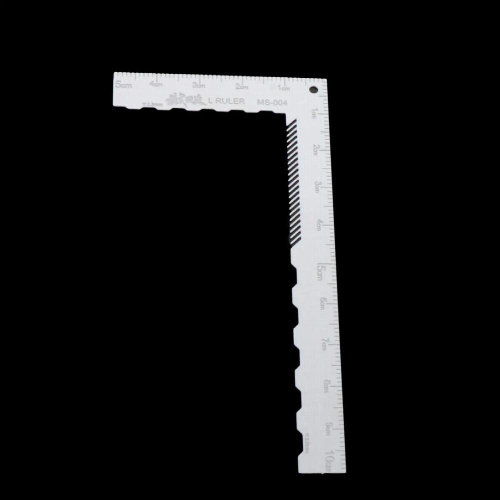 Portable Stainless Steel L Shape Ruler Cutting Rubber Plate Woodworking ...