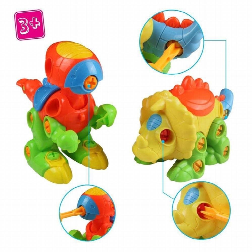 2 Pcs Disassembly and Assembly Toy Tyrannosaurus Horned Dragon ...