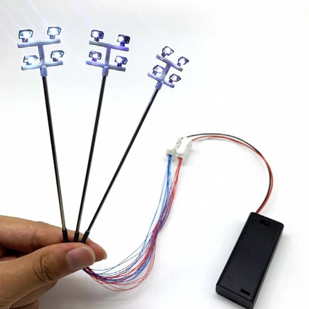 2Pcs/pack HO Scale Model 1:100 Scale Lighting Tower Model Layout ...