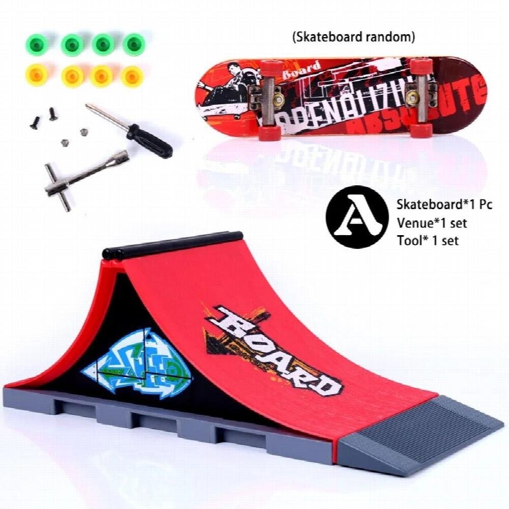 Finger Skatepark Training Games Parts Finger Skating Board with Ramp ...