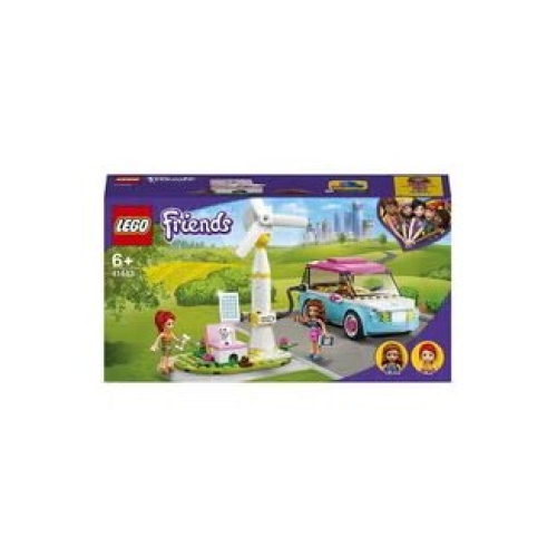 LEGO 41443 Friends Olivia's Electric Car Toy Vehicle for Girls 6 Plus ...
