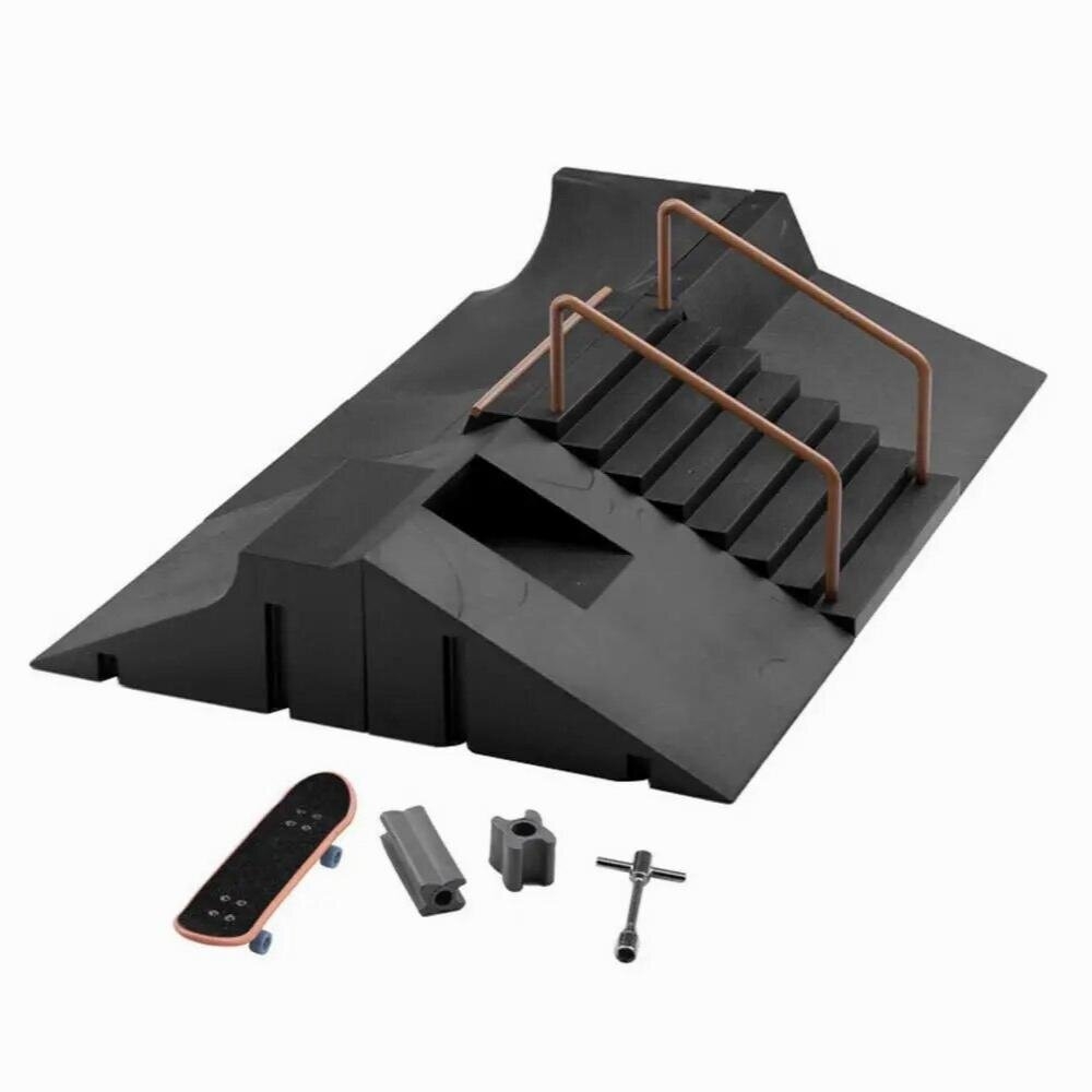 Mini Fingerboard Ramp Toy 6 In 1 Kids Fingerboard Skate Park Kit ...