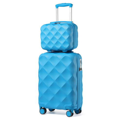 (Robin's Egg Blue, 13/20 Inch) 1 to 4 Pcs ABS Hard Shell Travel ...