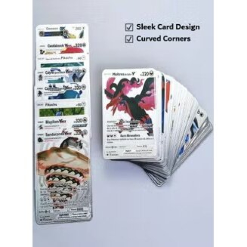 Pokemon Cards Silver Set 55 Pcs Including Vmax Rares V Series GX EX ...
