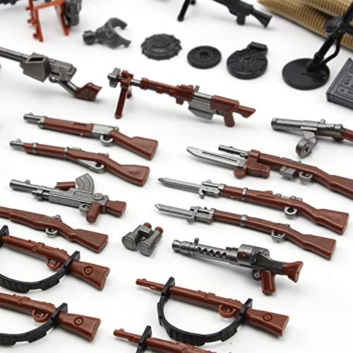 Feleph WW2 Weapons Pack Military Toy Set Building Blocks Model for ...