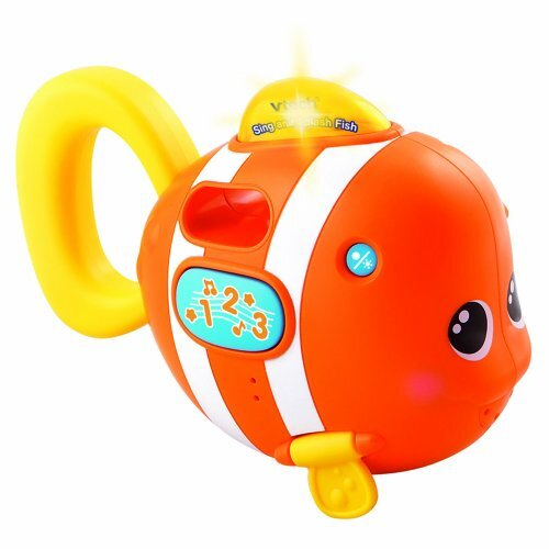 VTech Sing & Splash Fish, Bath Toy for 6 Month Olds + Sensory Bathtub ...