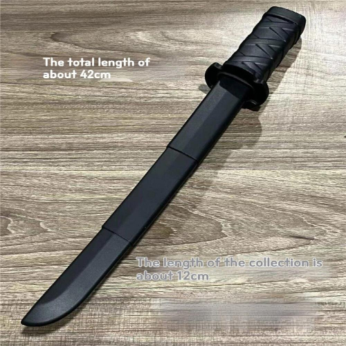 Retractable Samurai Sword Toys Sword Blade 3d Gravity Straight Out ...