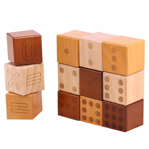 12PCS Number Building Block Math Toys Montessori Calculation Math Game ...