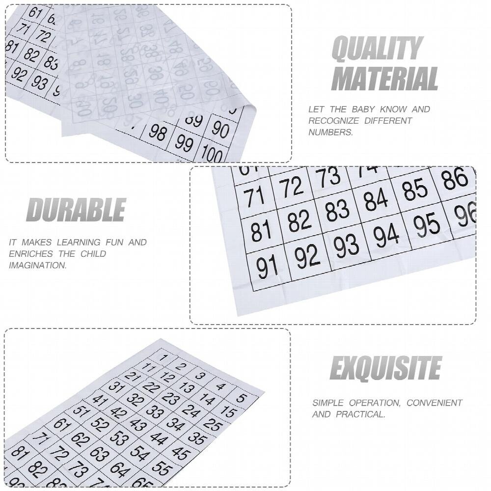 Numbers Poster Chart Wall Number Math Teaching Hundreds Learning ...