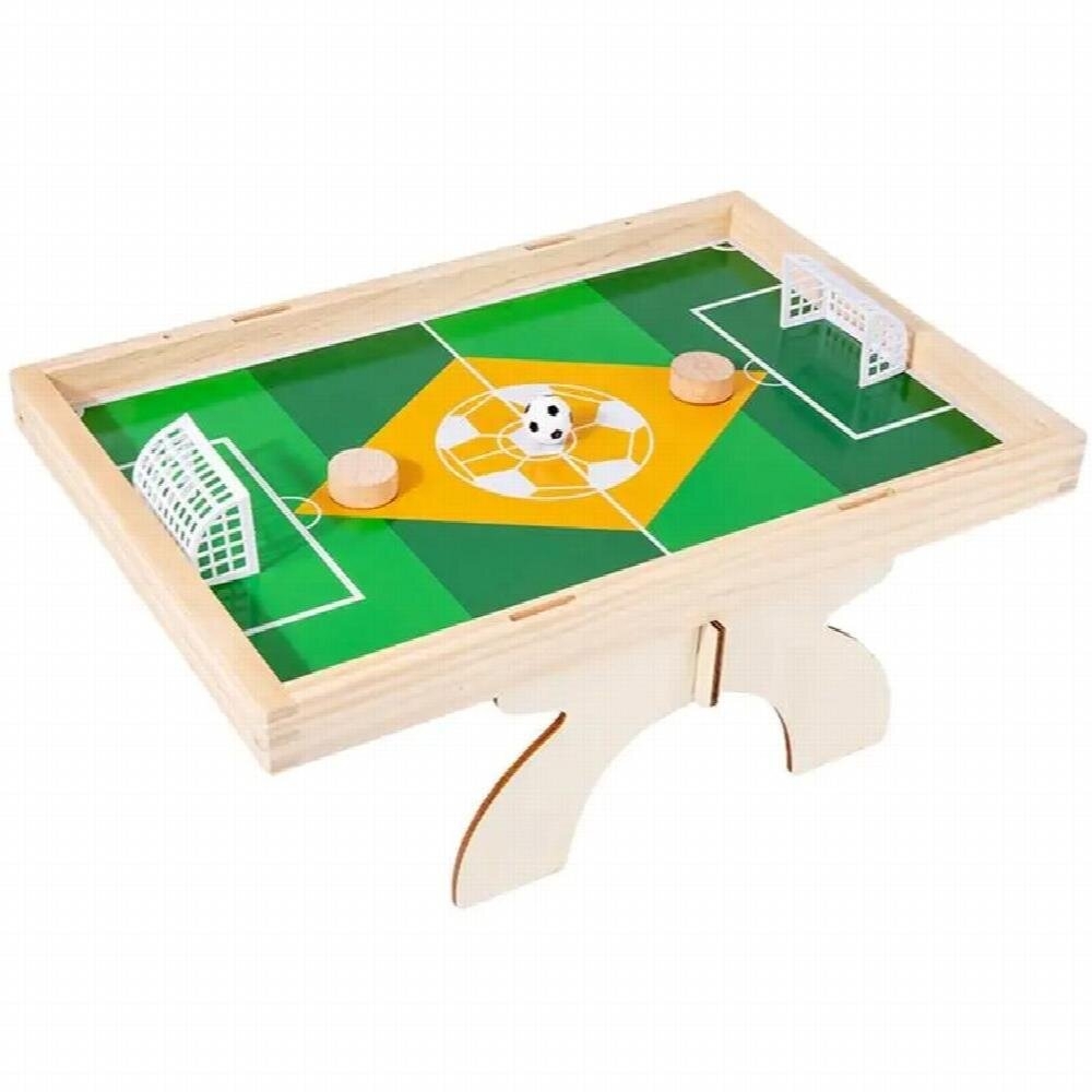 Wood Soccer Board Game Tabletop Flying Chess Wooden 2-Player Soccer ...
