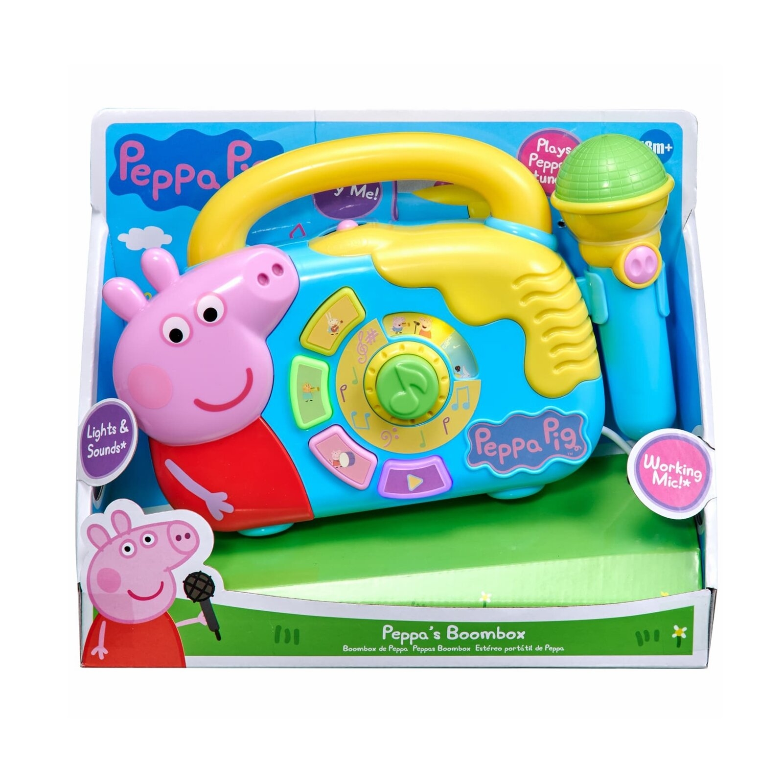 Peppa Pig Boombox With Light & Working Microphone To Sing Along on OnBuy