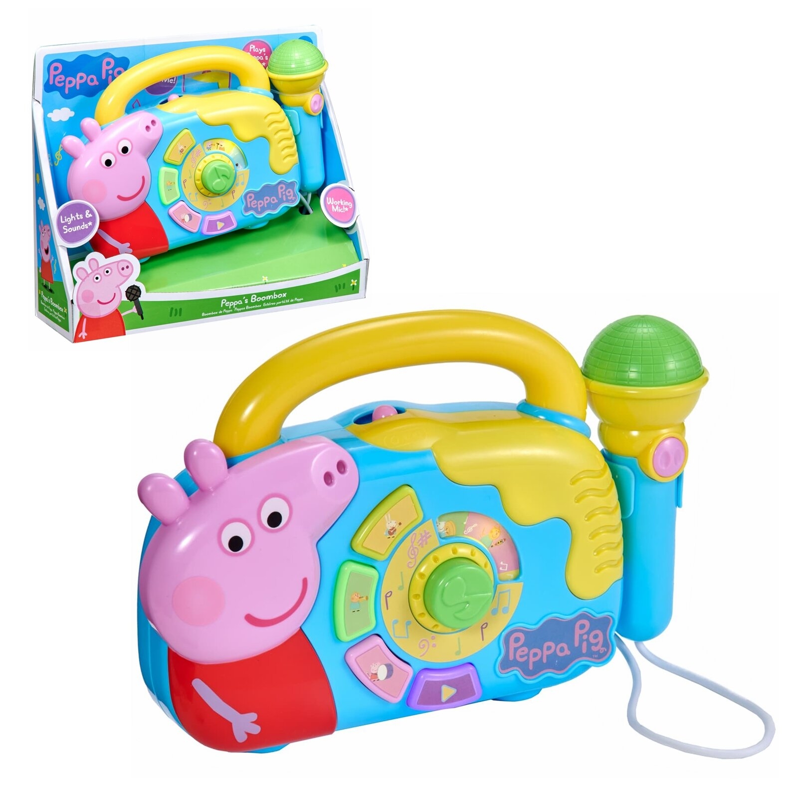 Peppa Pig Boombox With Light & Working Microphone To Sing Along on OnBuy