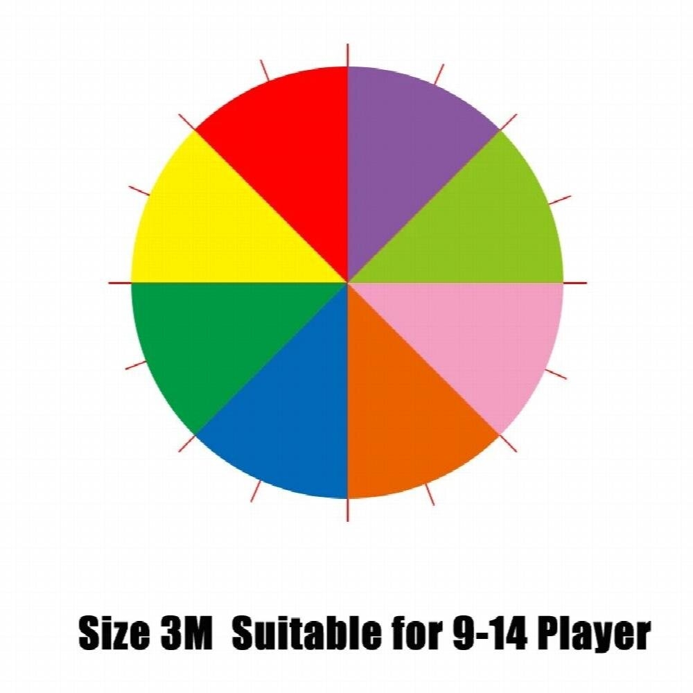 Multiple People Outdoor Camping Rainbow Umbrella Parachute Toy Jump ...