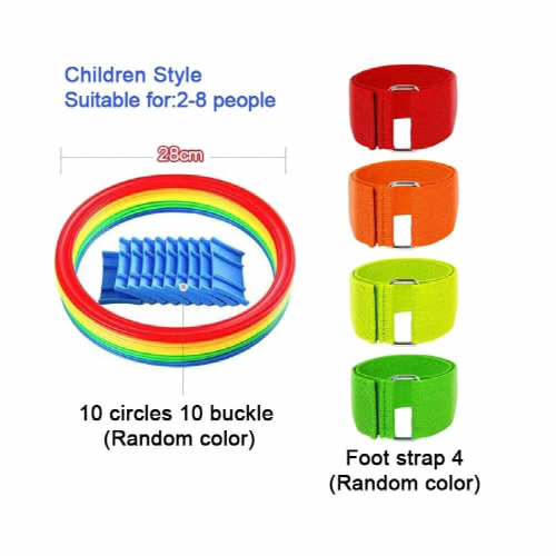 Outdoor Toys Team Building Two People Three-legged Ropes Tied Jump ...