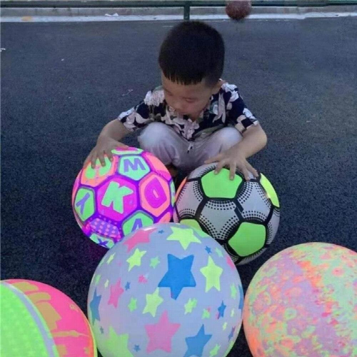 Glow Up Ball Kick Bouncy Ball Sports Soccer Football Easy Inflate ...